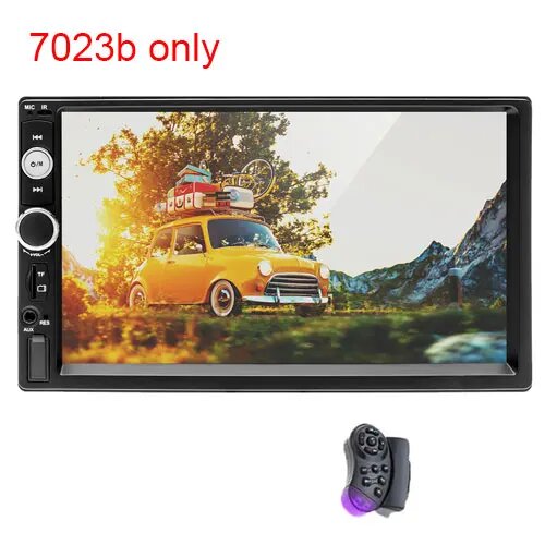 Авторадио Podofo 2 din Модели автомобилей 7-дюймовый сенсорный экран Bluetooth Автомобильный радиоплеер 2DIN Автомобильное аудио AUX FM Поддержка камеры заднего вида, 7023b only