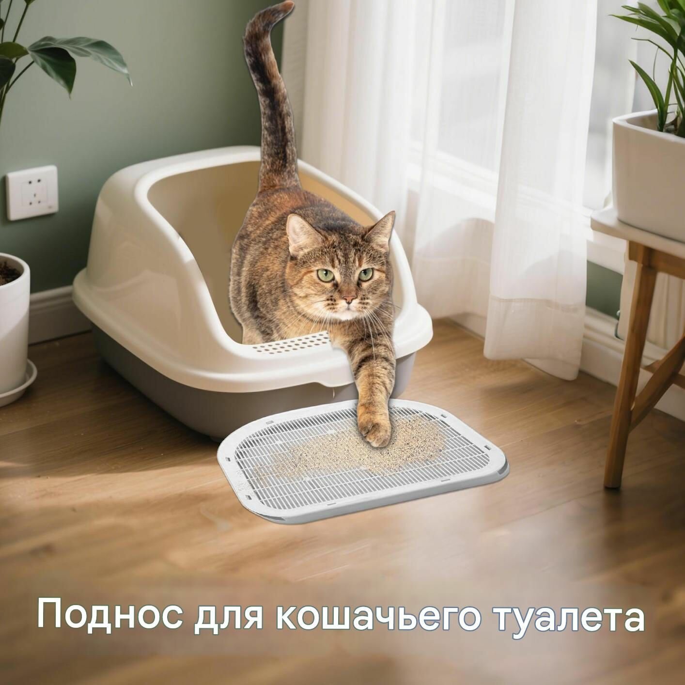 Наклонная Площадка Для Кошачьего Лотка , Лоток на унитаз
