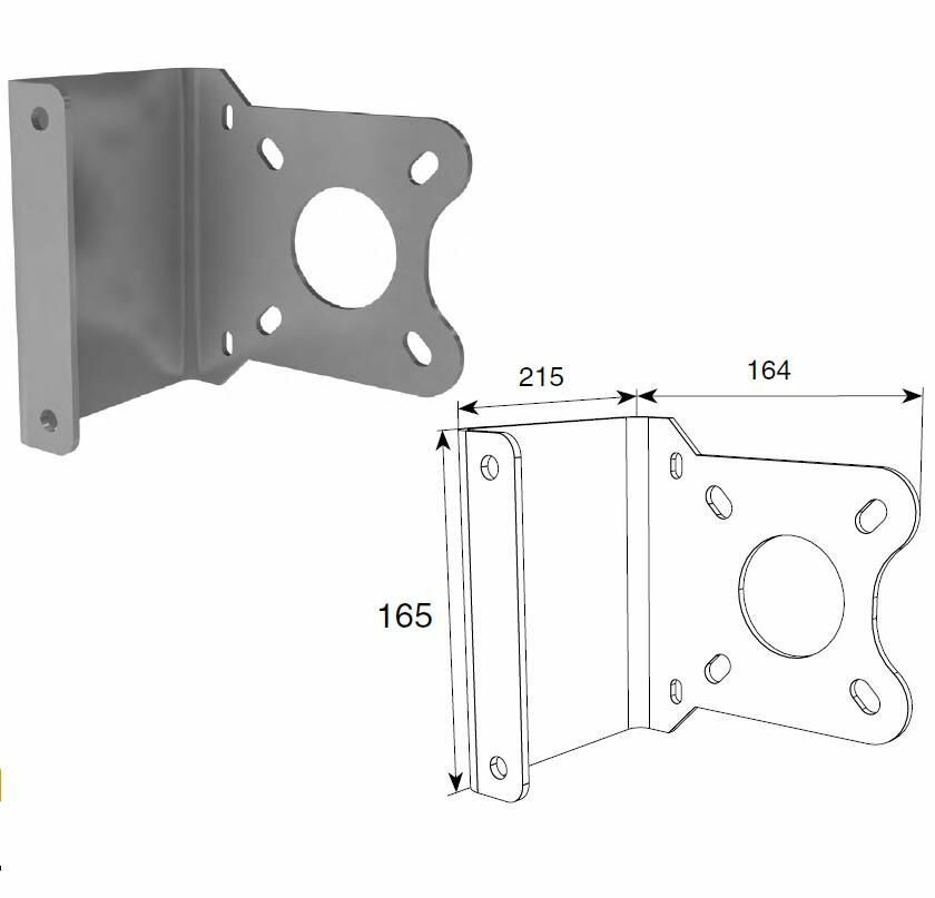 Кронштейн для крепления вального привода уменьшенный для выносного монтажа, DHK-06 - DoorHan