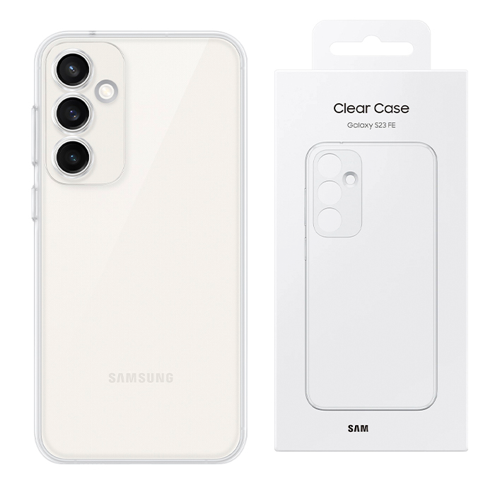 Чехол-накладка Clear Case для Samsung Galaxy S23 FE, прозрачный