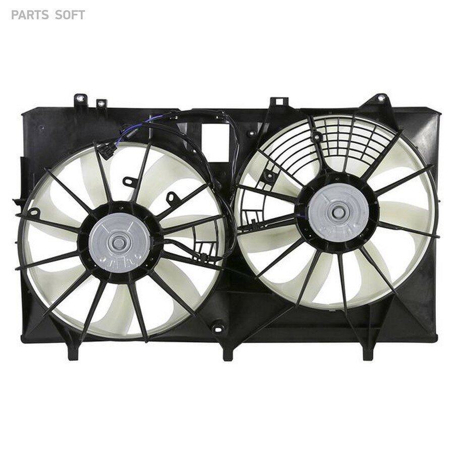 Диффузор радиатора охлаждения в сборе с моторами, крыльчатки LEXUS RX350 2008- от официального дистрибьютора, GORDON, артикул TYF0394C