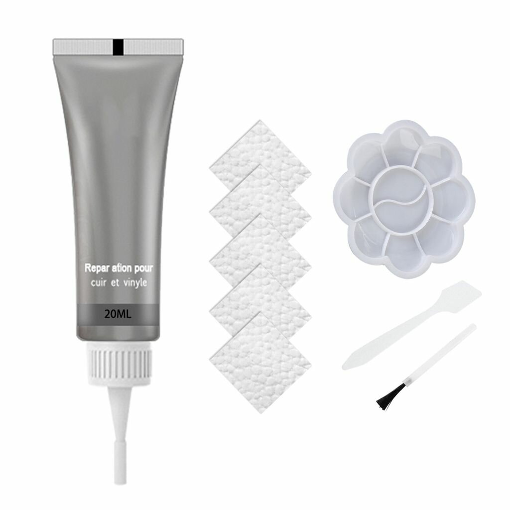 MOMOJIA, Автомобильные инструменты, Крем для ремонта кожи с аксессуарами, серый, 1 комплект