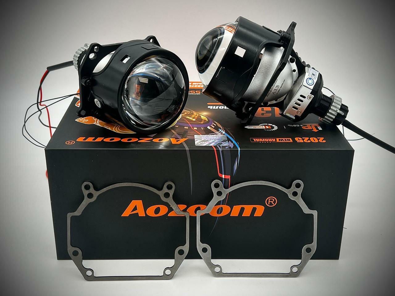 Би лед линзы Aozoom для Ford Kuga 2016-2019 / Оригинал Светодиодные линзы Аозум для Форд Куга