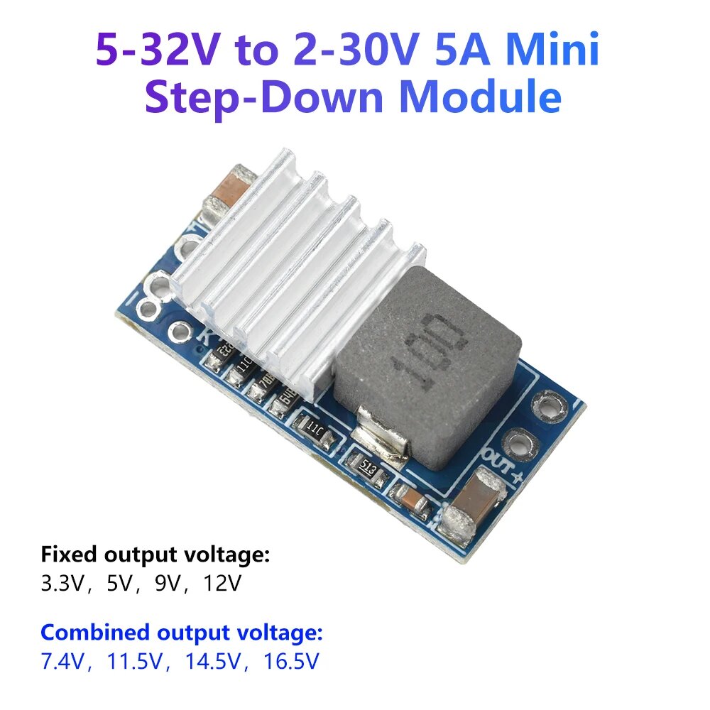 Ziqqucu DC-DC Boost/Buck Module 3.3V5V9V12V