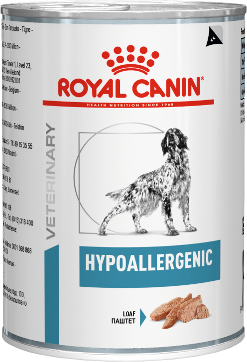 Корм Royal Canin Гипоаллердженик, для собак всех пород, влажный, гипоаллергенный, 400 г