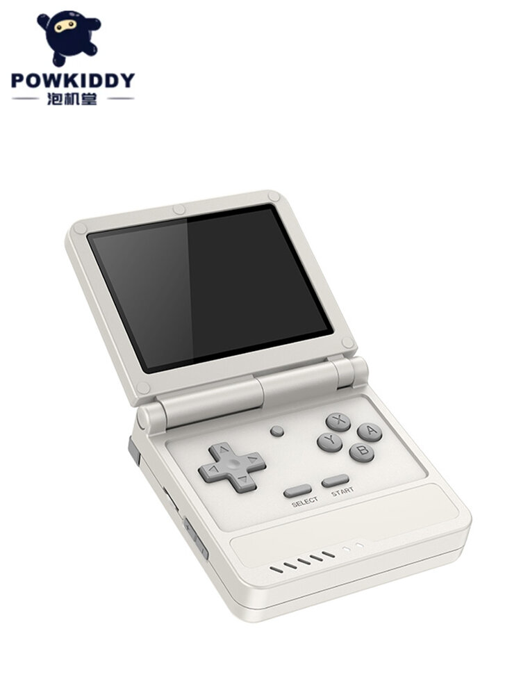 Портативная игровая консоль Powkiddy V90S в стиле ретро, 3,5-дюймовые складные симуляторы с открытым исходным кодом на нескольких языках