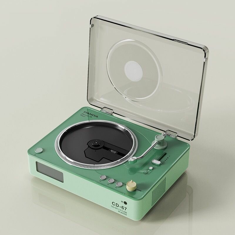 Panda CD-67 CD-плеер с проигрывателем музыкальных альбомов и встроенным Bluetooth-аудиоплеером