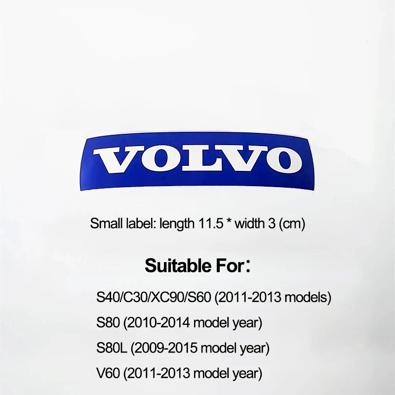 Сине-черная эмблема Volvo для решетки радиатора 11.5x3cm