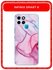 Чехол на Infinix Smart 6 / Инфиникс Смарт 6 с принтом "Розовые мраморные разводы...