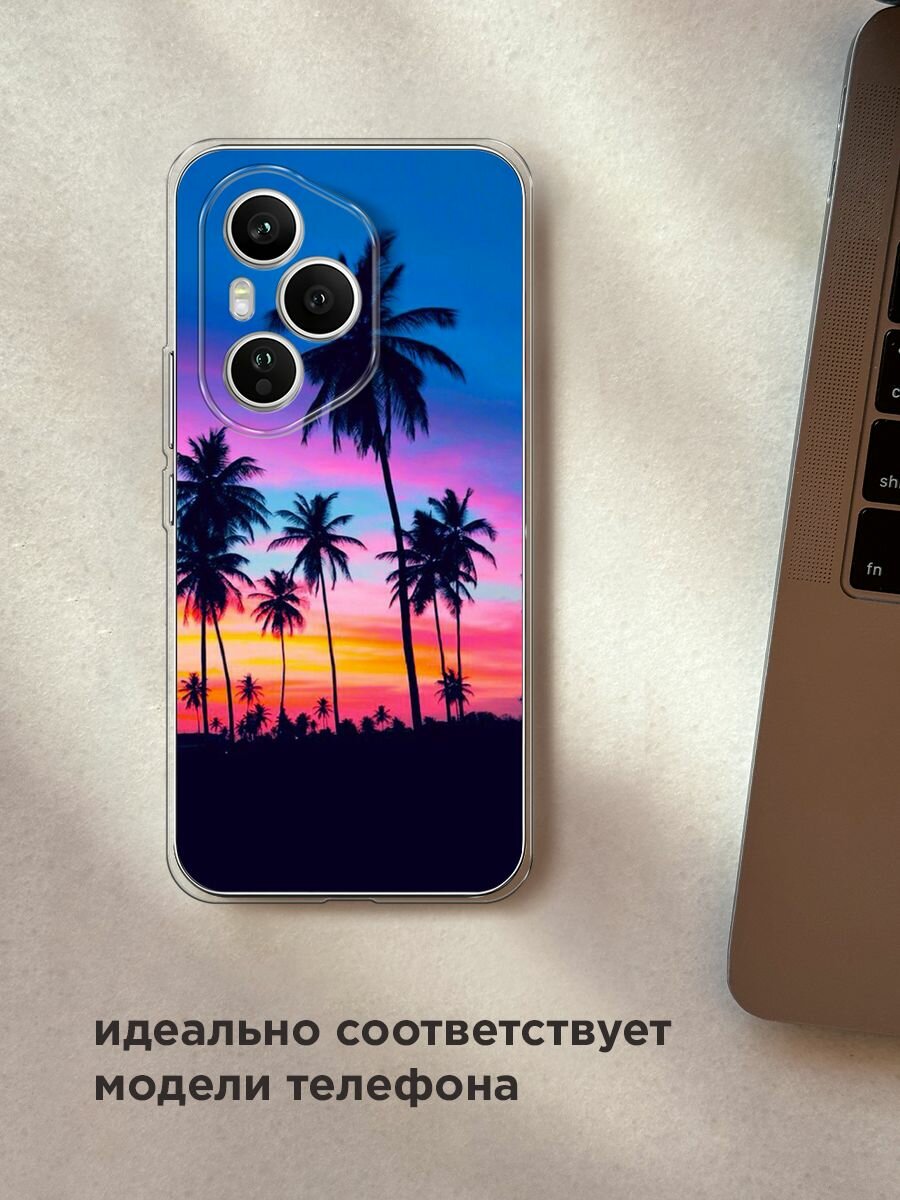 Силиконовый чехол на Honor 400 Pro / Хонор 400 Про с принтом "Закат 5" — фото 1