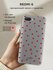 Чехол на Xiaomi Redmi 6 / Сяоми Редми 6 с принтом "Red hearts", прозрачный