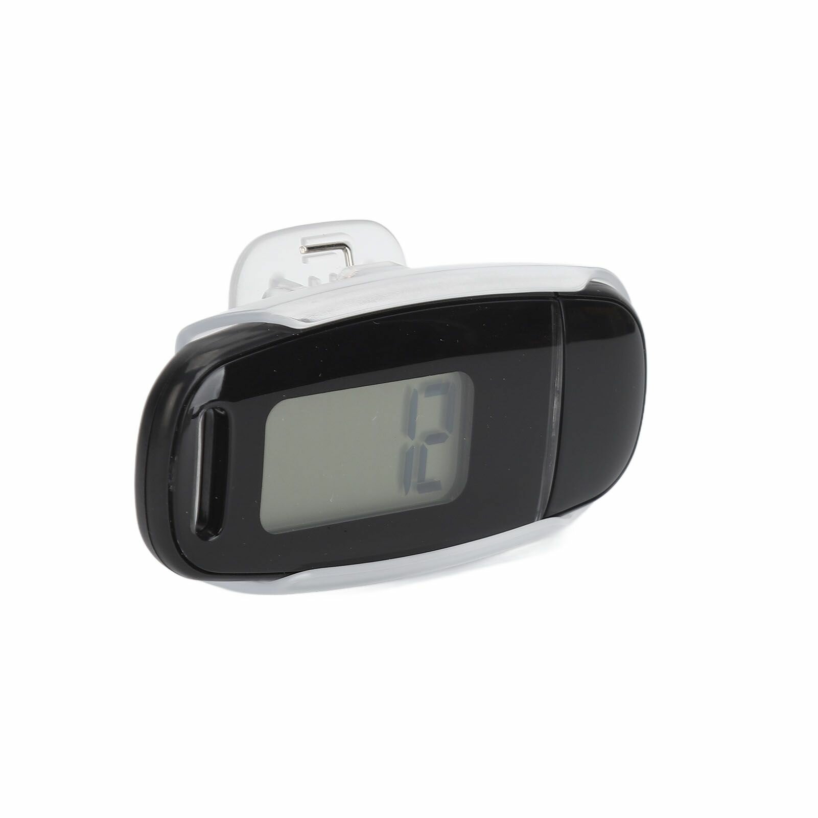 Счетчик шагов, большой ЖК-экран, перезаряжаемый через USB, точный портативный легкий шагомер со шнурком для женщин, мужчин и детей, черный