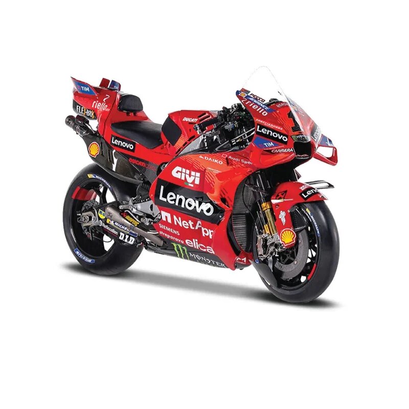 Maisto 1:18 Ducati Moto Gp Gresini Racing 2024 Prima Pramac Ducati Красный, 2024 Ducati No1