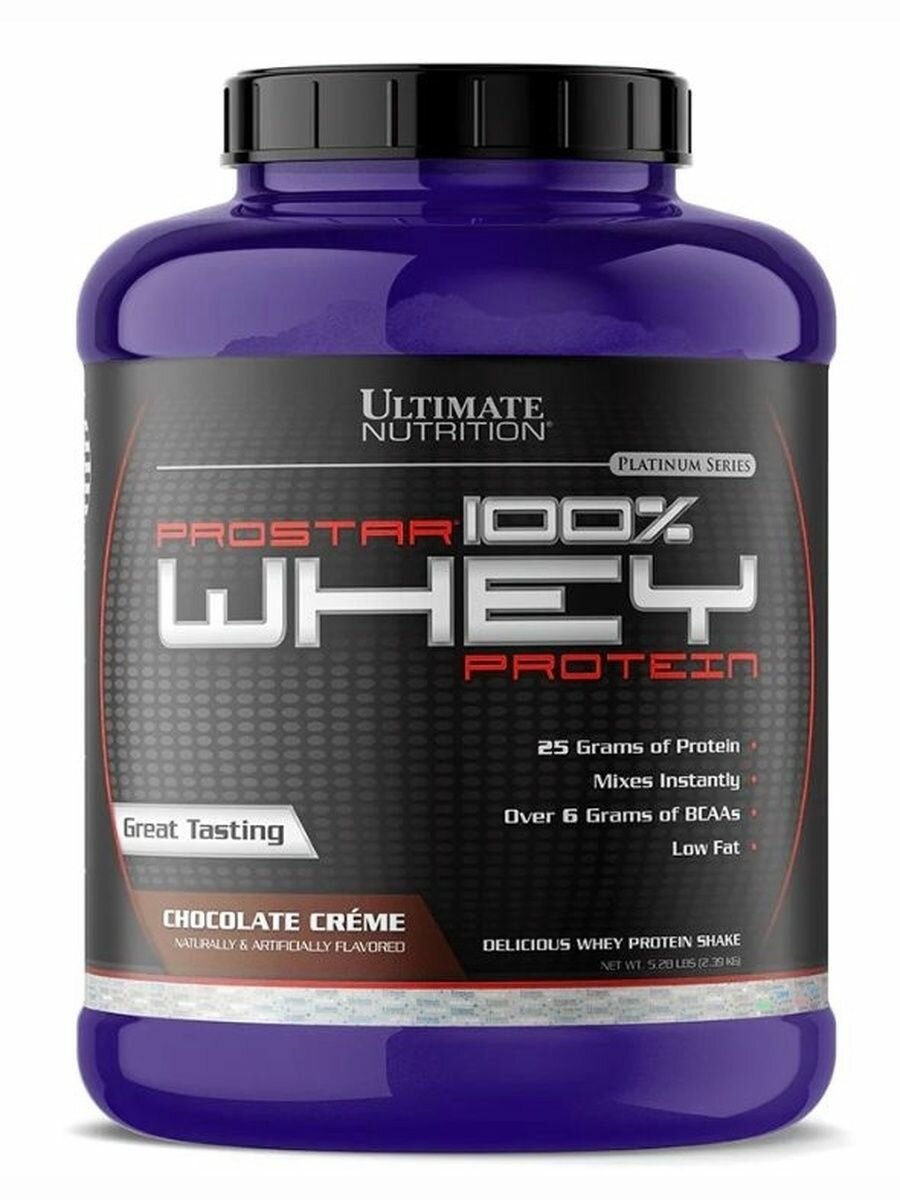 Сывороточный протеин Ultimate Nutrition Prostar 100% Whey Protein 2390 гр. Ром и Изюм