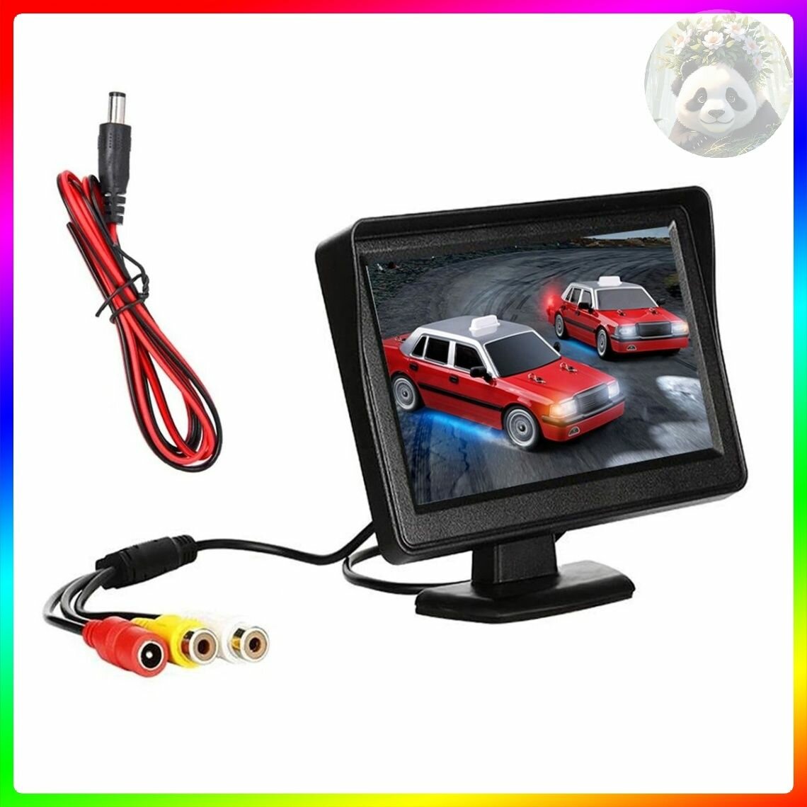 DC 9V-24V 4,3-Дюймовый Комплект автомобильного Монитора заднего Вида TFT LCD