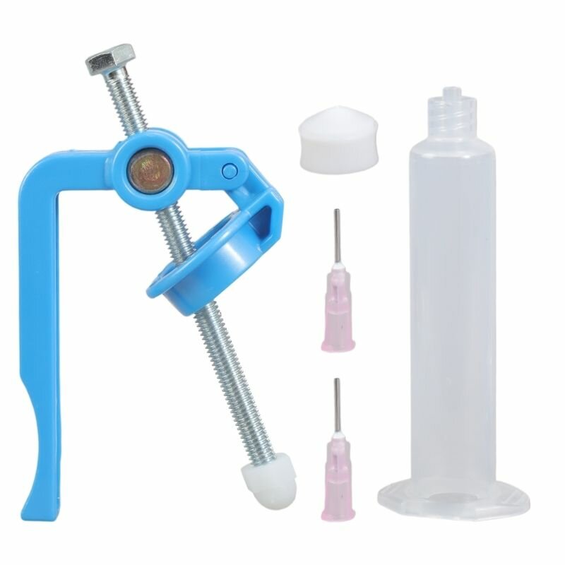 Игольчатая трубка, экономящая трудозатраты для паяльной пасты tin gun booster-синий