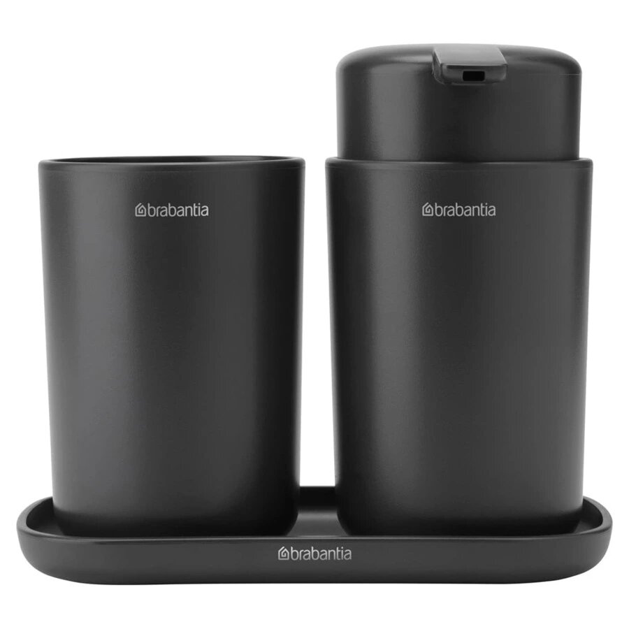 Набор аксессуаров для ванной Brabantia ReNew 3 предмета, темно-серый
