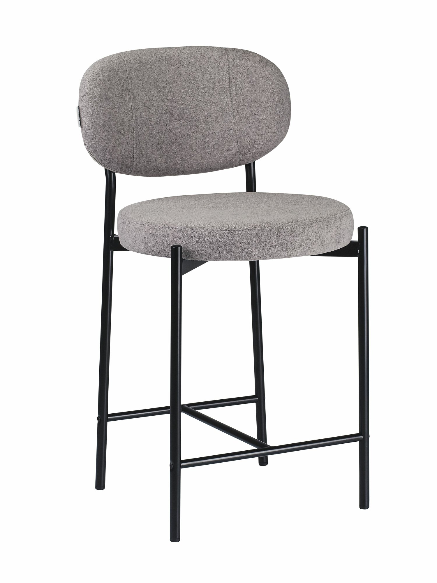 Стул полубарный 60см MASO серый букле MOSS 960