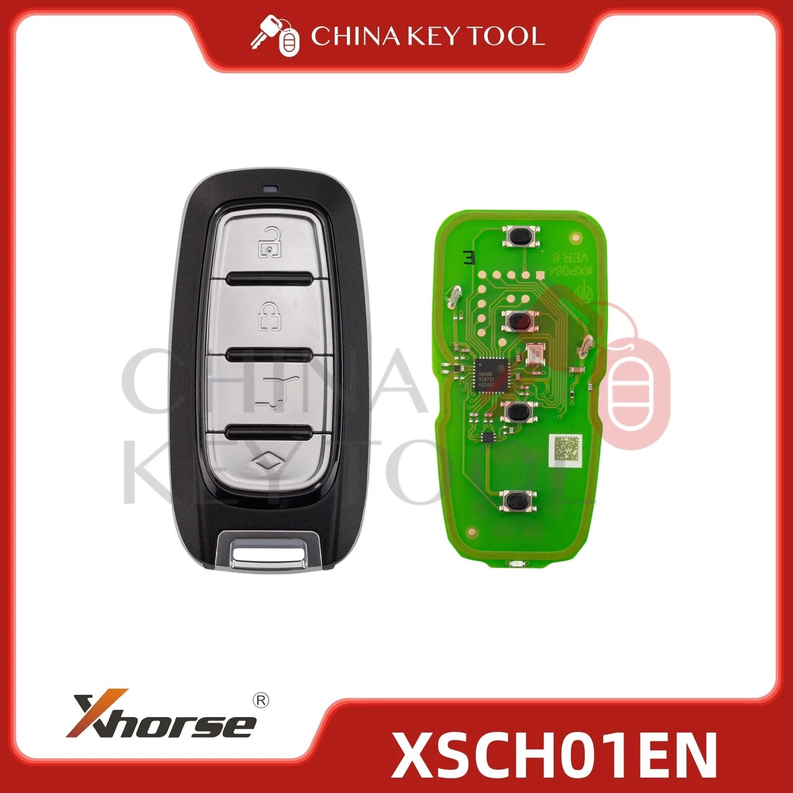 Универсальный смарт-ключ Xhorse XM38 для Chrysler Type 4, новое добавление 8A 4D XSCH01EN, глобальная версия