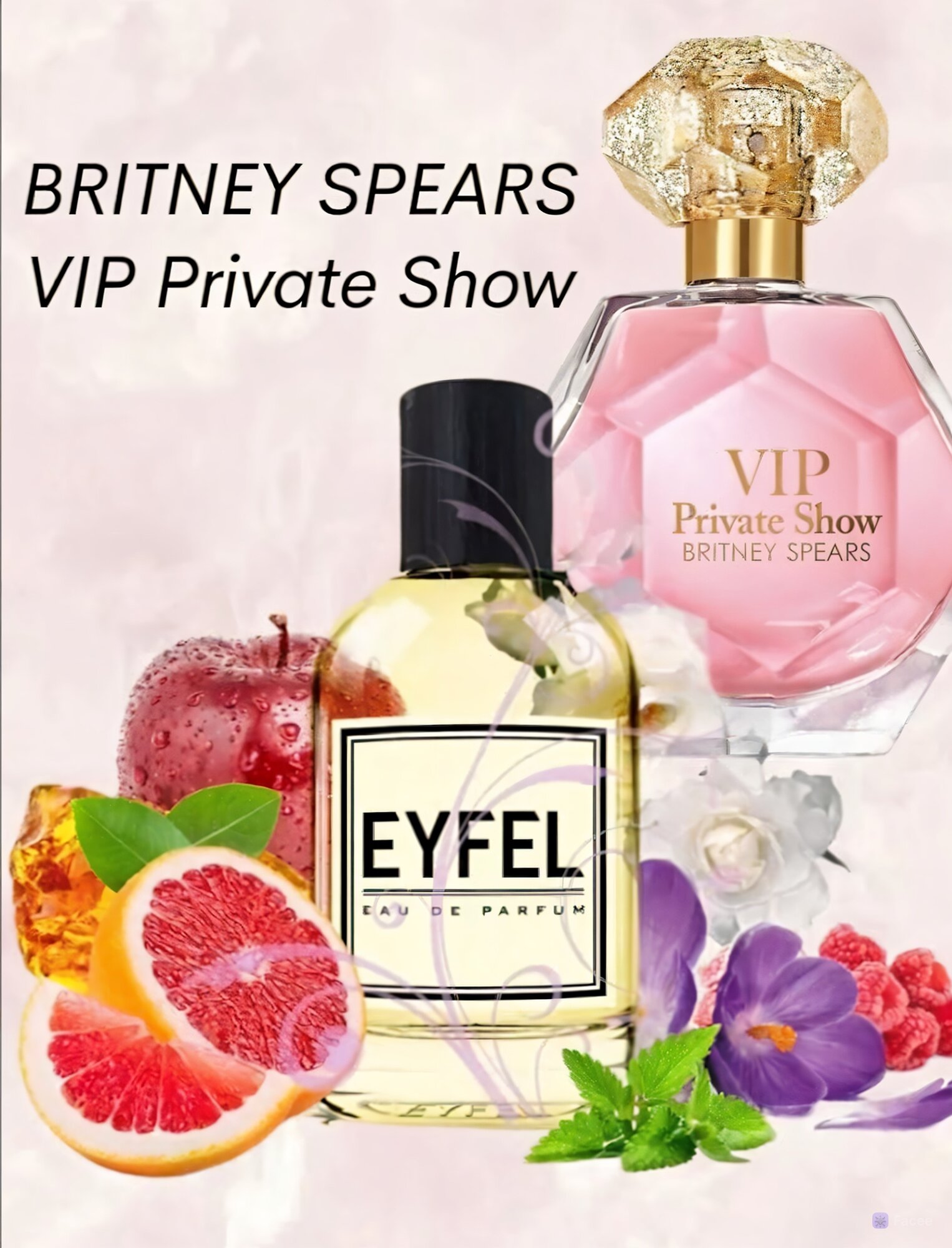 Духи женские EYFEL W126 VIP Private show, цветочный, парфюм 50 мл