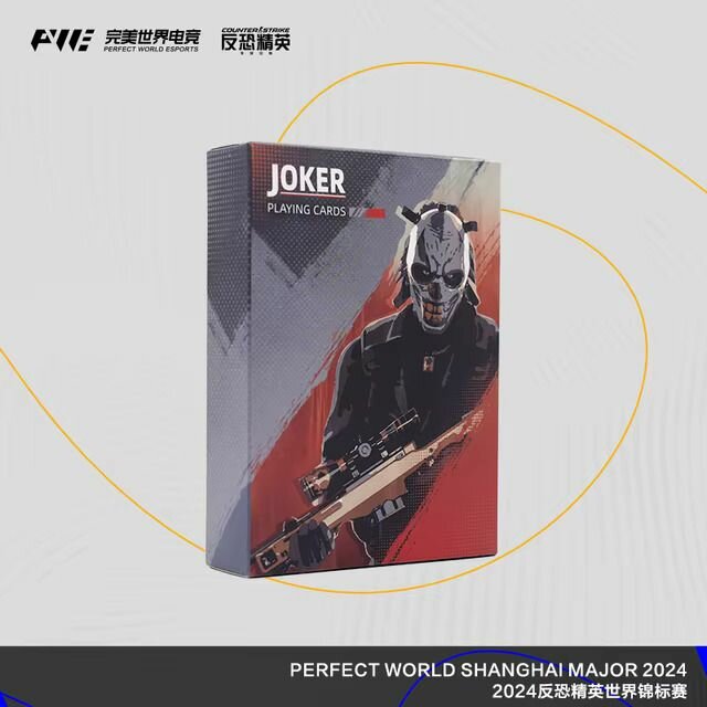 Игральные карты Counter-Strike 2 Joker, 55 шт, пластиковые, коллекционные, для фокусов и кардистри