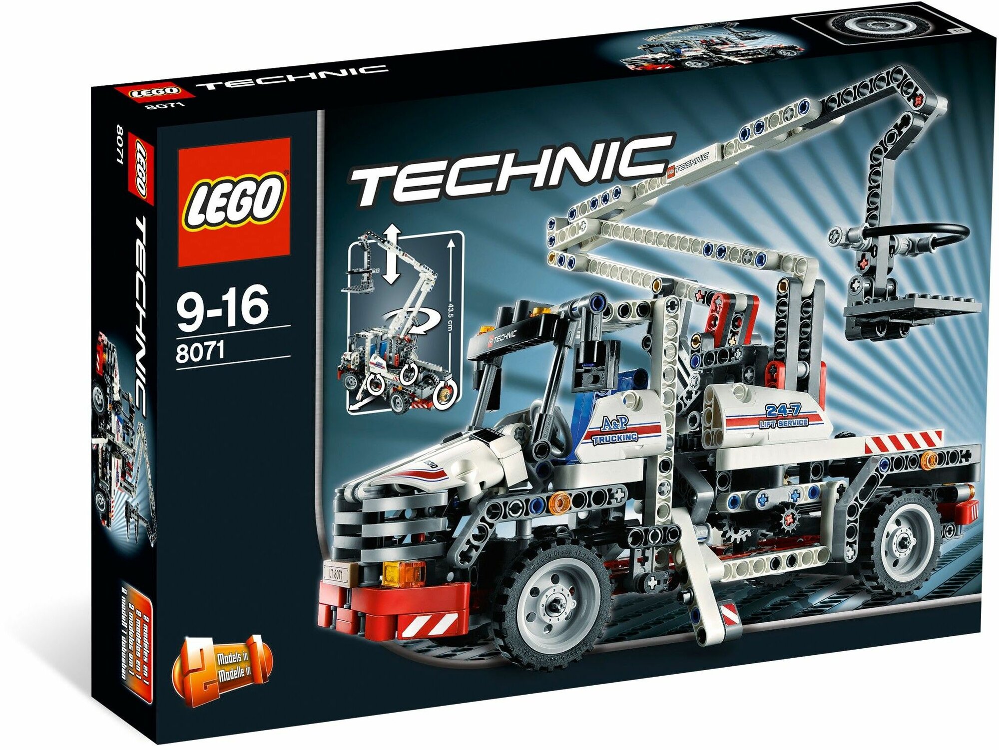 Конструктор LEGO Technic 8071 Bucket Truck (Автоподъемник с люлькой) 2011 год