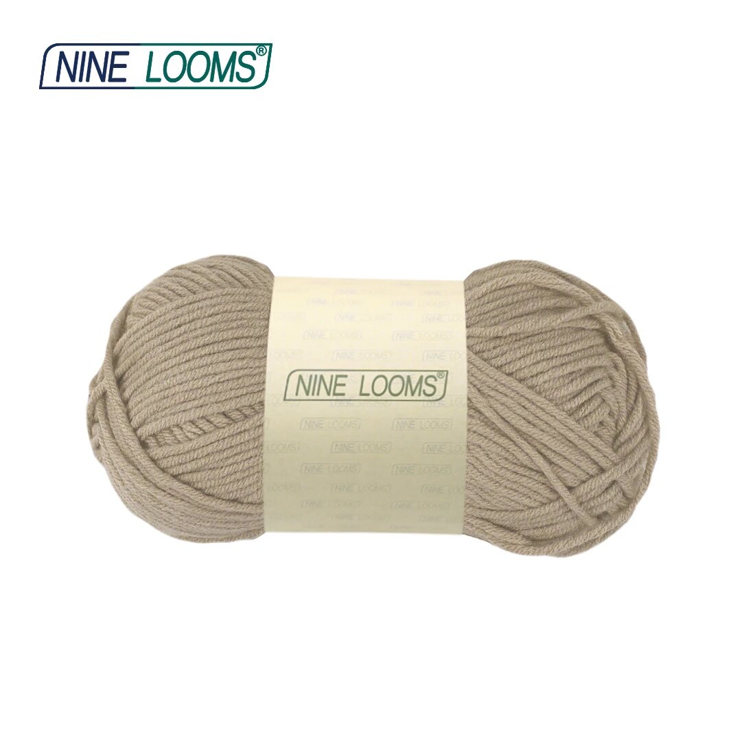 NINE LOOMS пряжа акриловая бежевая 91 Latte, 50г