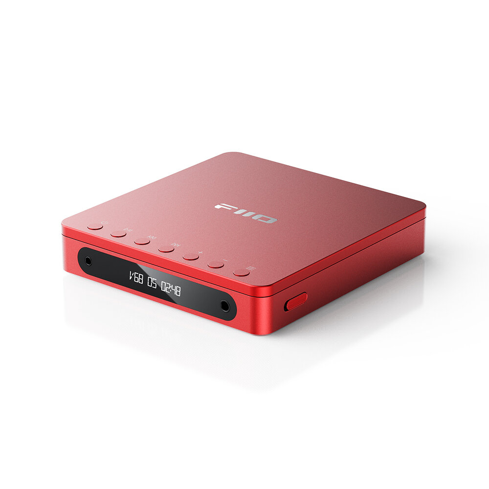 Портативный стерео CD-Плеер c Bluetooth FiiO DM13 BT (F3491D) red, 10 часов автономной работы
