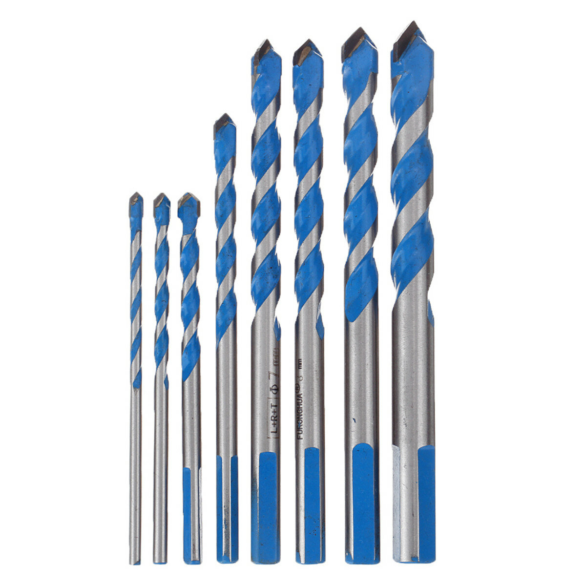 Drillpro Многоцелевое сверло с твердосплавным наконечником, многоцелевой строительный кольцевой резак для бетона, кирпича, керамики, плитки, дерева, пластика, металлических листов и алюминия - 10 мм