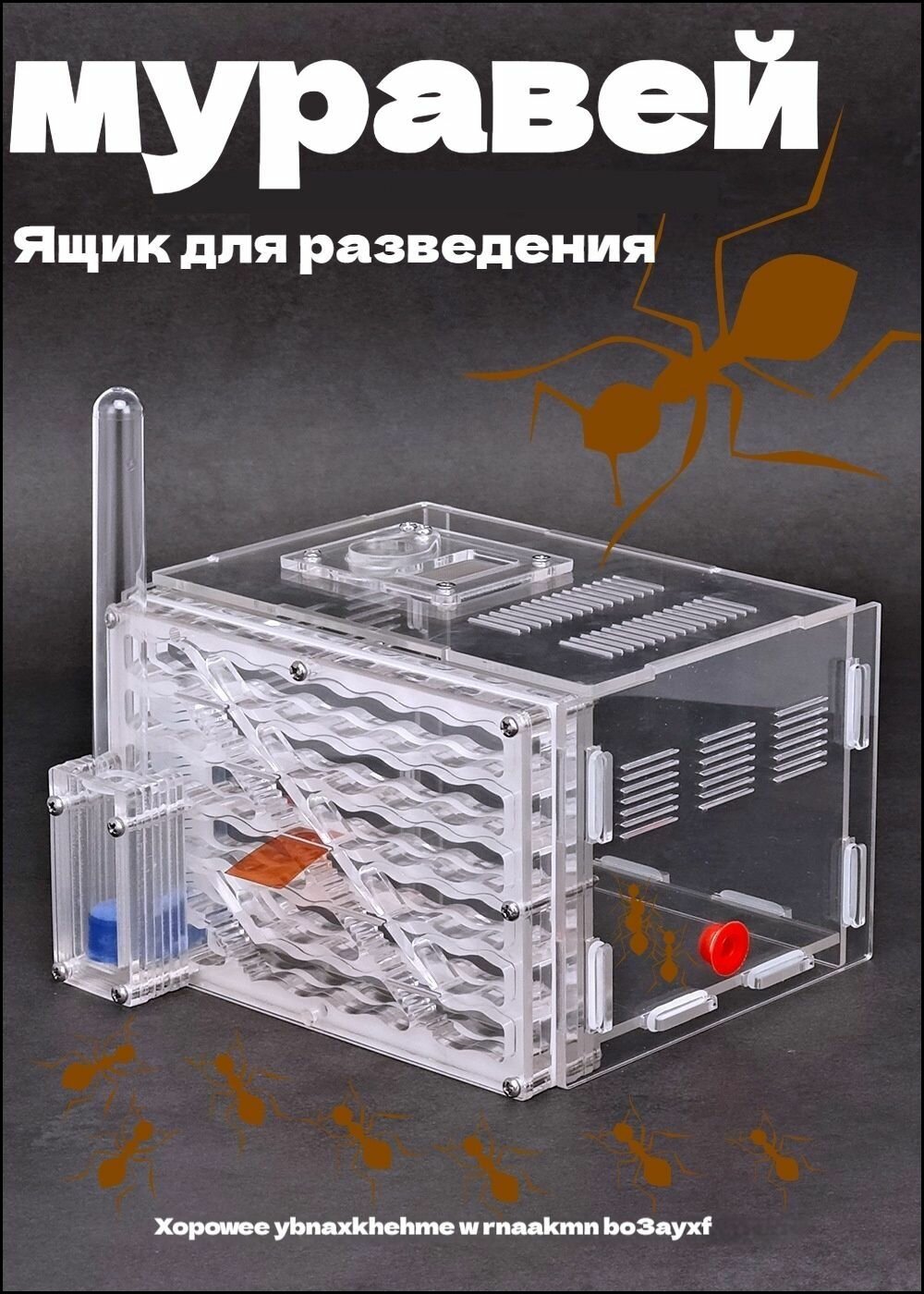 Муравьиная ферма Crystal XL pro с декором и аксессуарами