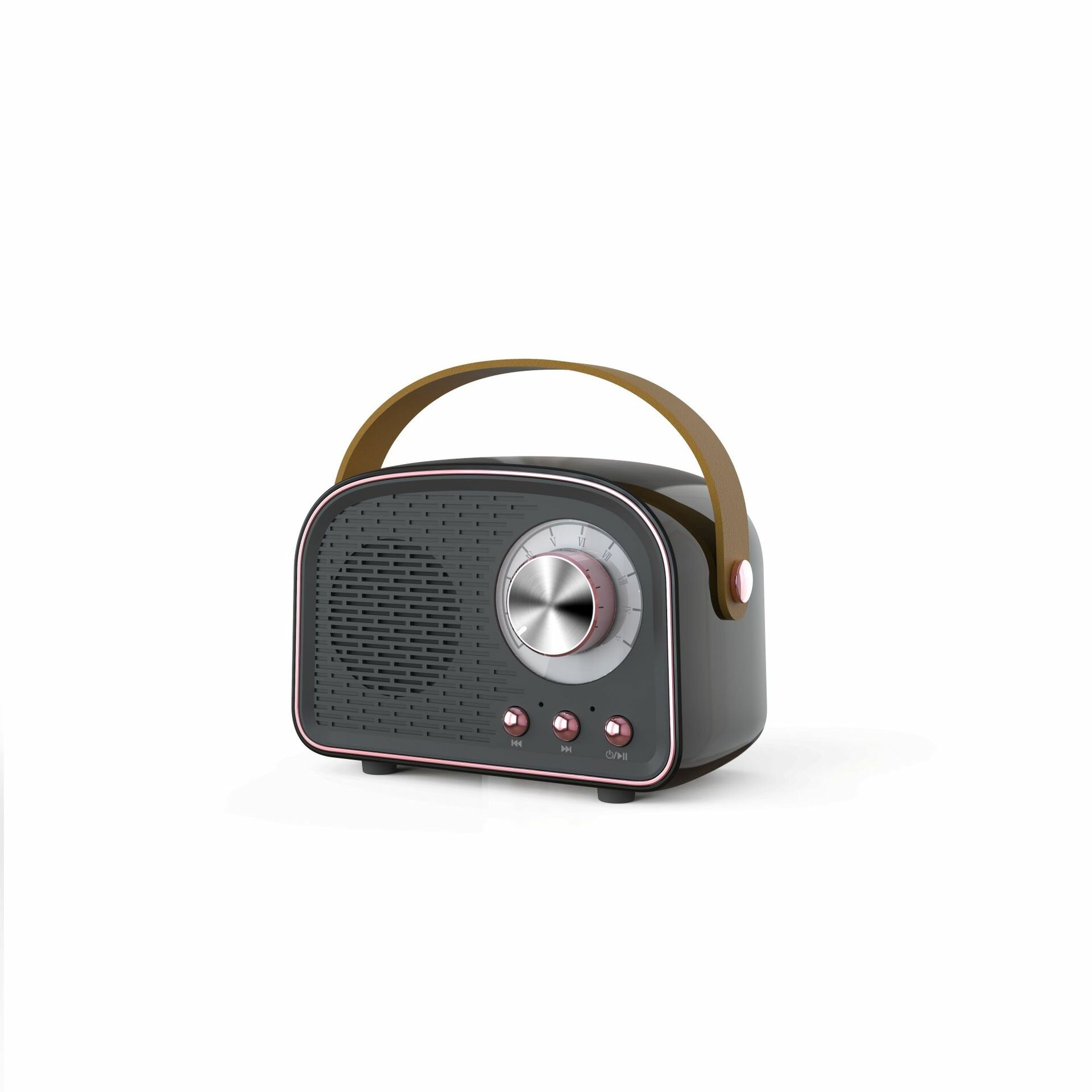 Ретро мини беспроводная колонка Bluetooth темно-зеленого цвета, компактный портативный дизайн для мобильных устройств,