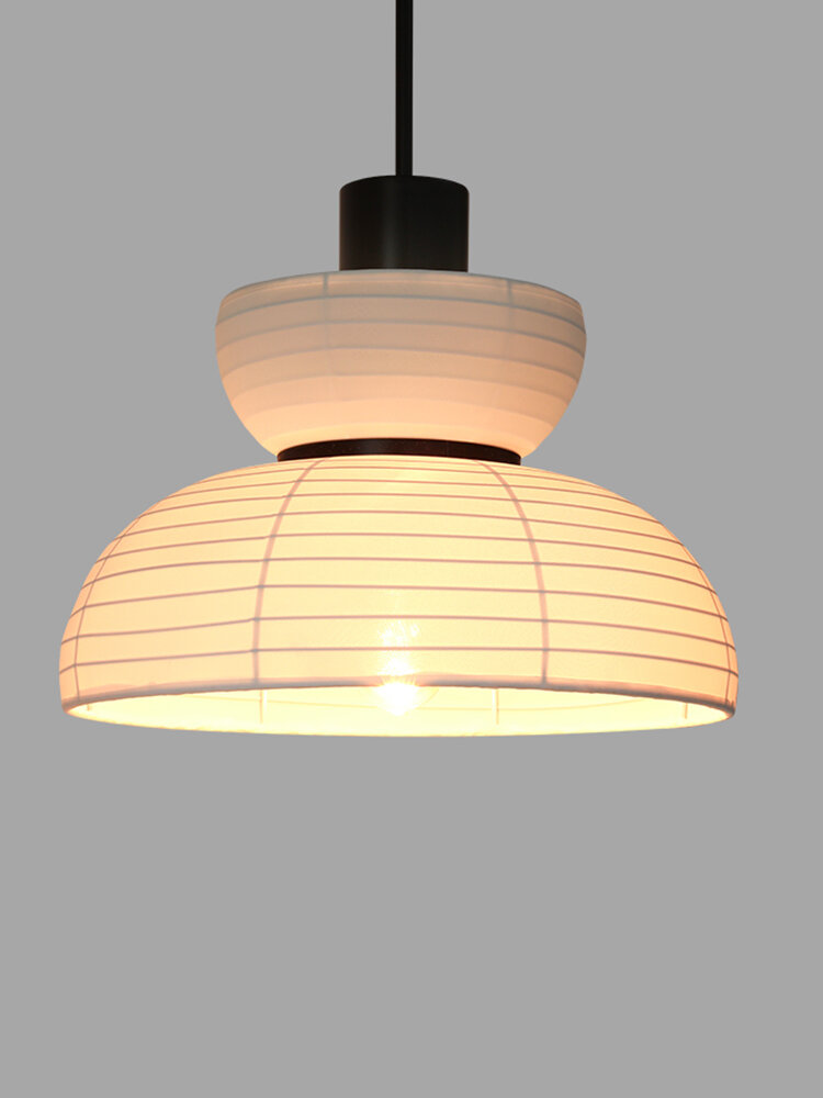 Подвесной Светильник, С Абажуром Из Тканевого Материала, Головкой Из Массива Дерева, В Стиле Ретро