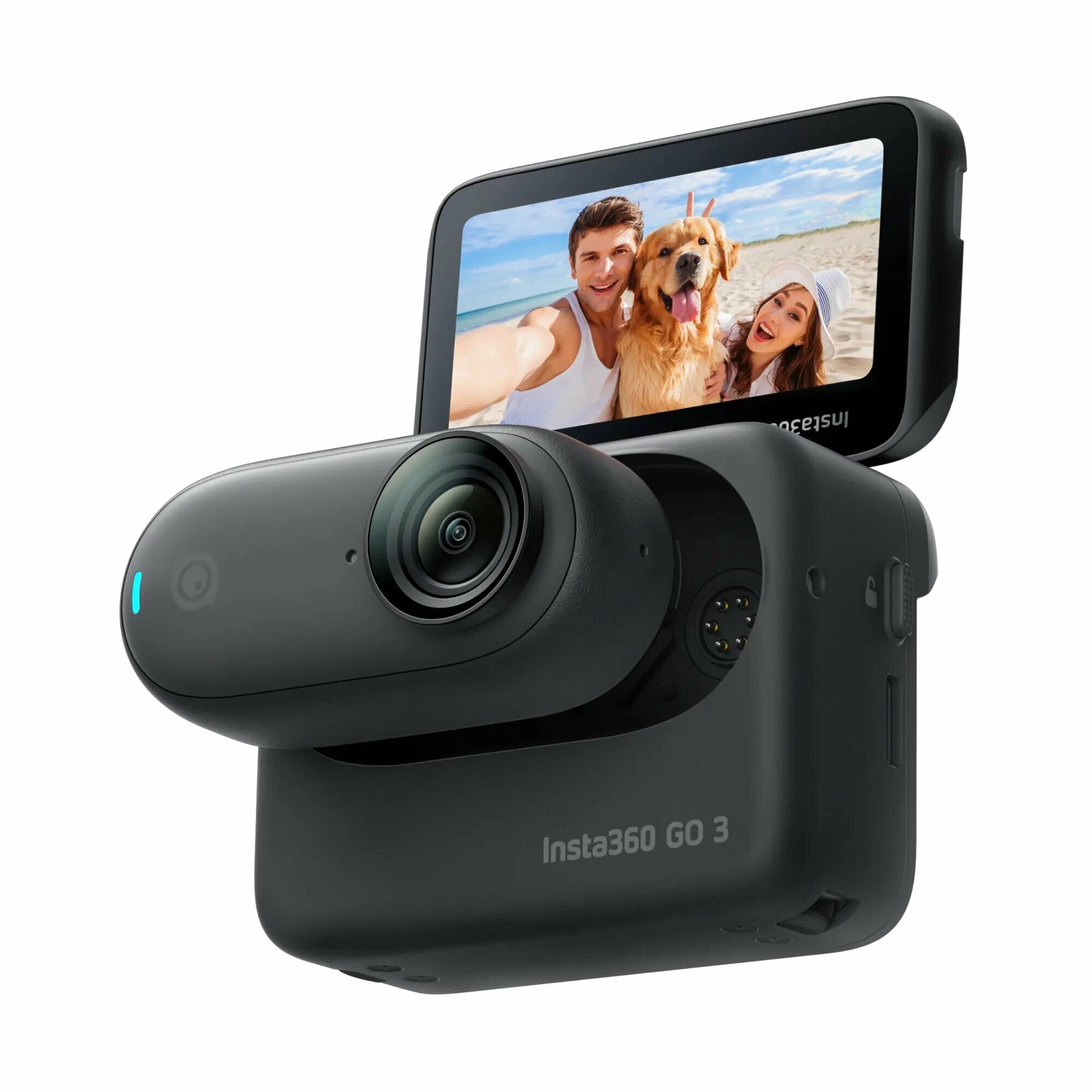 Экшн-камера Insta 360 Go 3, 4K, 64Gb, 310mAh, 4K, Midnight Black (чёрный)