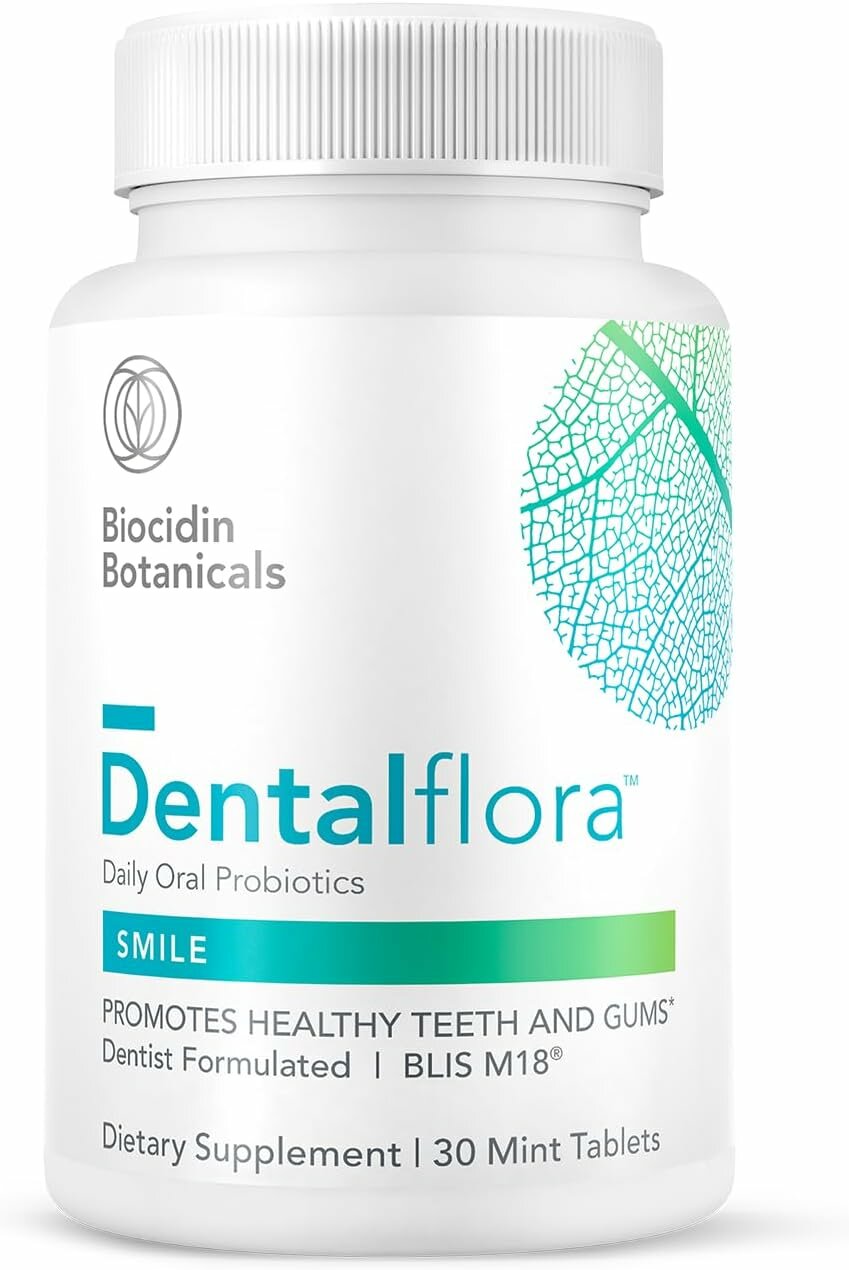 Biocidin Botanicals, Dentalflora, Пробиотики для полости рта, 30 таблеток