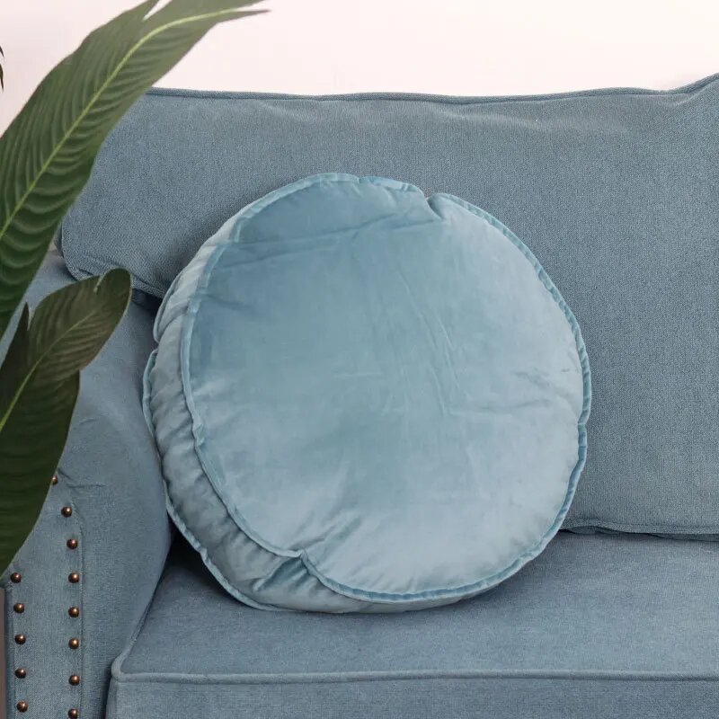 Круглая бархатная наволочка 45x45 см 10