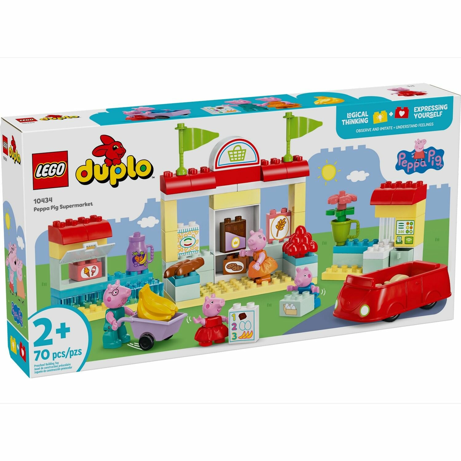 Конструктор LEGO Duplo 10434 Свинка Пеппа: супермаркет