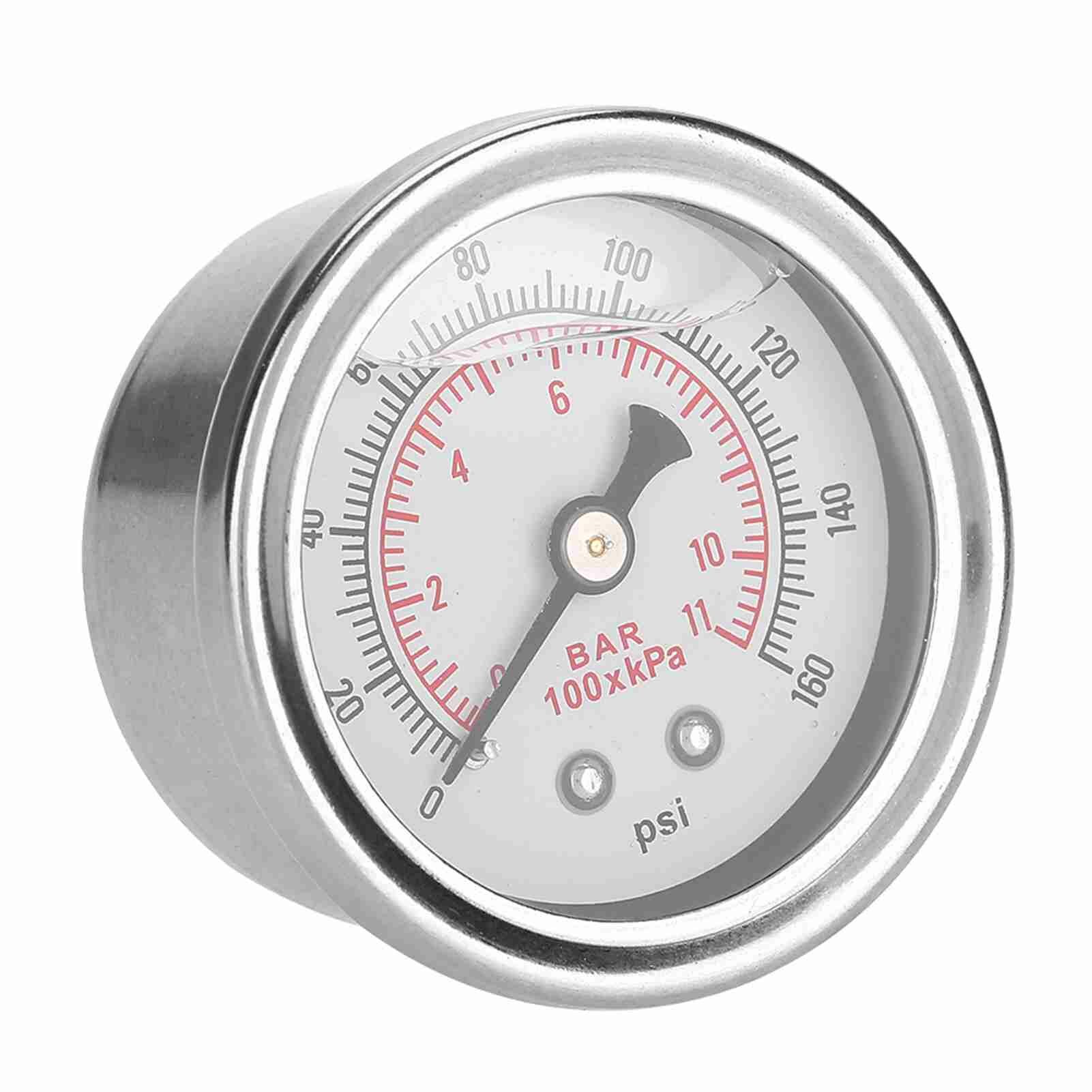 Oil Pressure Meter, PVC Plastic Needle Pointer Fuel Gauge for Auto