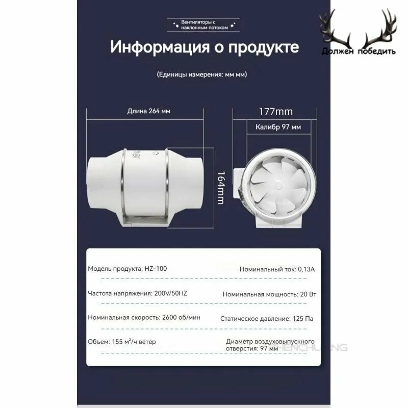 Вентилятор вытяжной — фото 1