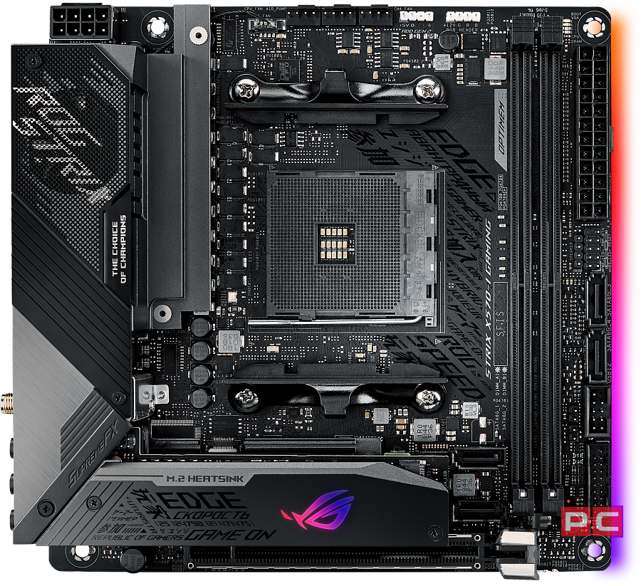 Материнская плата для персонального компьютера ASUS ROG STRIX X570-I GAMING