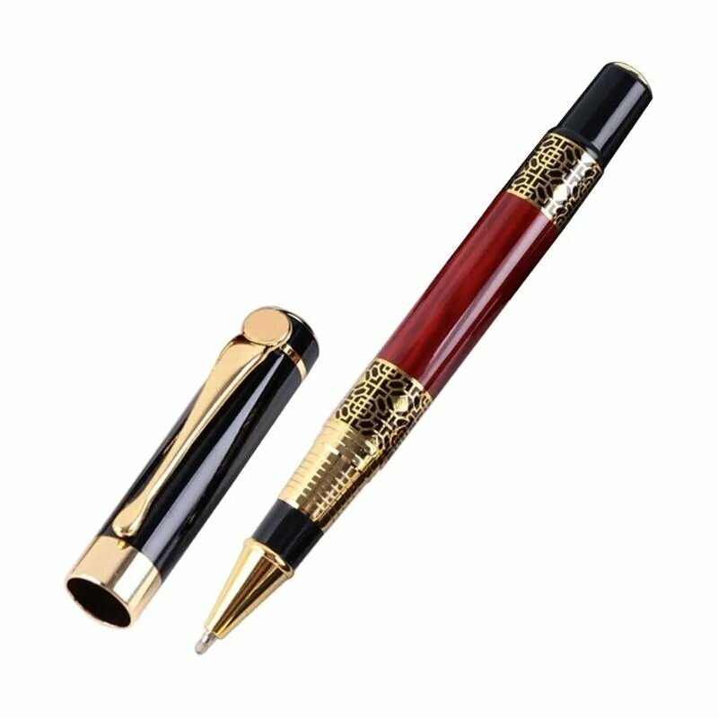 Ретро-ручка для подписи из металла под дерево с зернистостью-wood grain orb pen