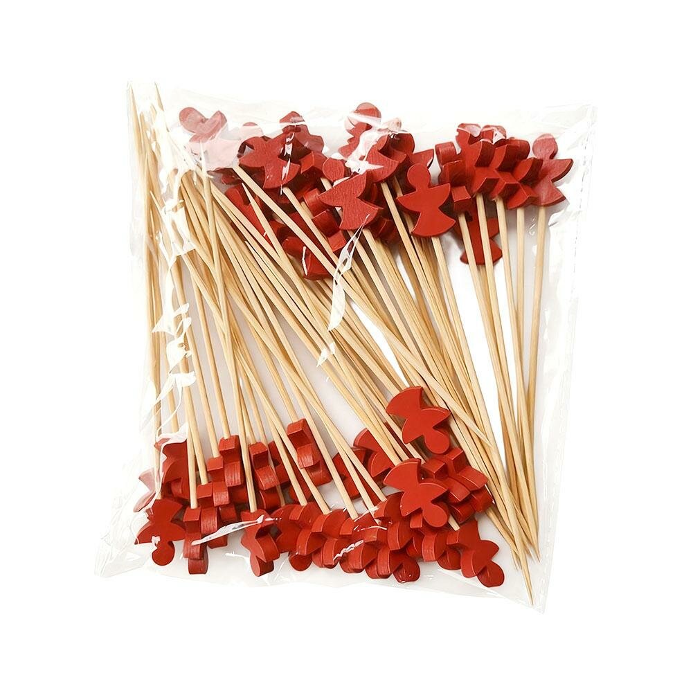 50 шт. бамбуковых палочек с рождественскими фруктами