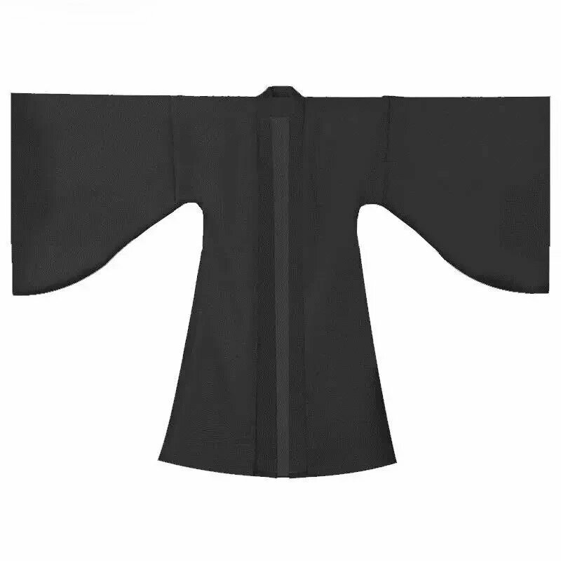 Ханьфу кардиган из хлопка и полиэстера Черный, XL, A