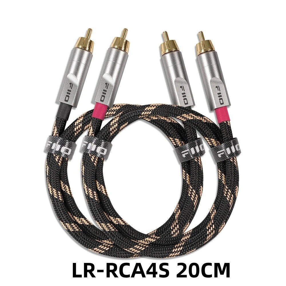FiiO LR-RCA4 Двойной Аналоговый Аудиокабель RCA 5N Из Чистой Меди С Серебряным Покрытием