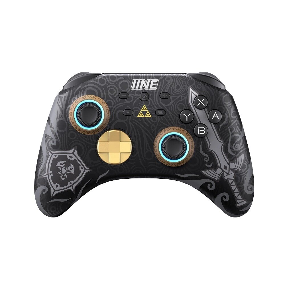 IINE L760 Беспроводной контроллер с разъемом для гарнитуры RGB Light, совместимый с Nintendo Switch Steam
