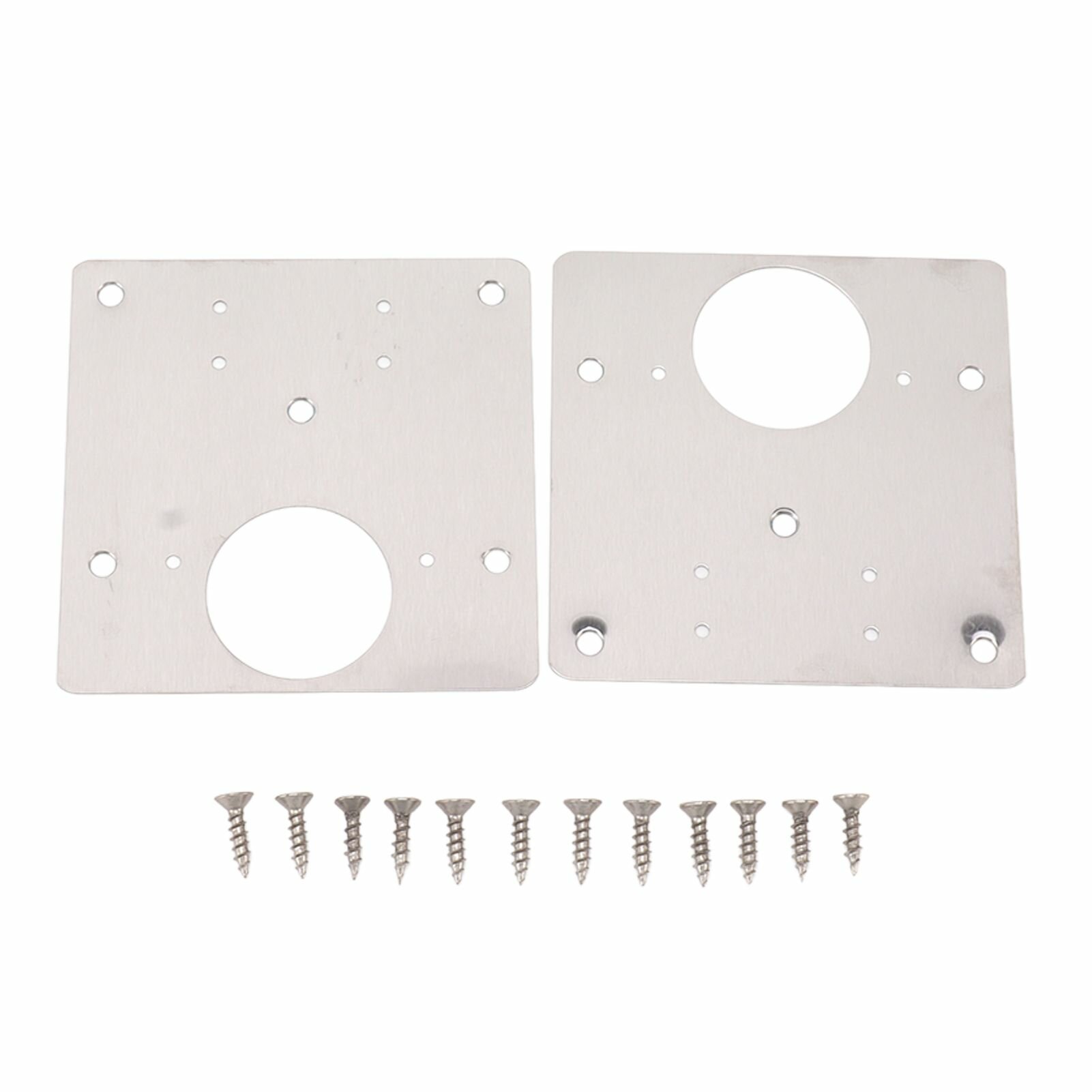 Крепежная пластина петли, 5 отверстий, кронштейны для ремонта петель из нержавеющей стали, прочные монтажные винты, аксессуары для ремонта петель для дверного шкафа