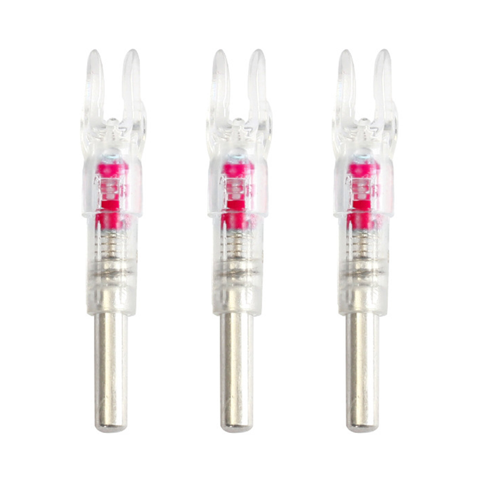 Ночные светящиеся тетивы для стрельбы из лука, 3 шт, 4,5 см, для стрел 6,2 мм, автоматические, PE, светящиеся тетивы, аксессуары для лука и стрел