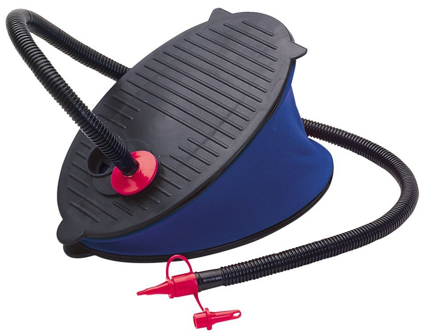 Насос ножной, 28 см, пластик, гофр. шланг, 3 насадки, 69611 INTEX