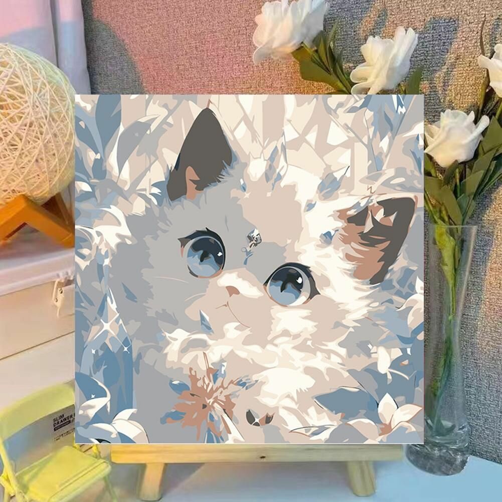 Картина по номерам, холст на подрамнике 20 х 20 см, набор для творчества, Подарки друзьям, родственникам и детям