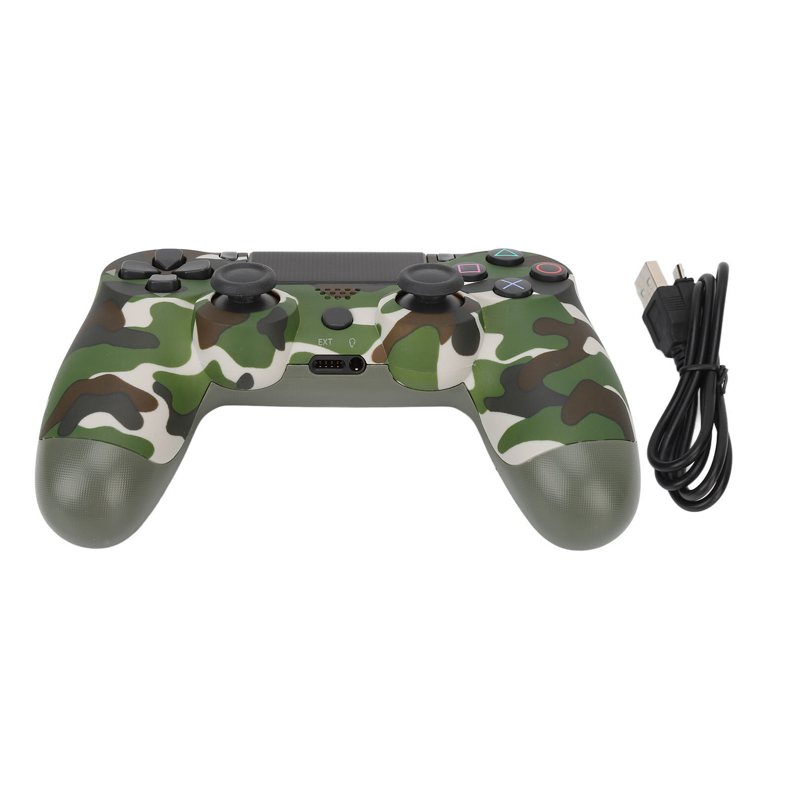 Беспроводной контроллер с вибрацией для PS4/PS5 (Камуфляж зеленый).