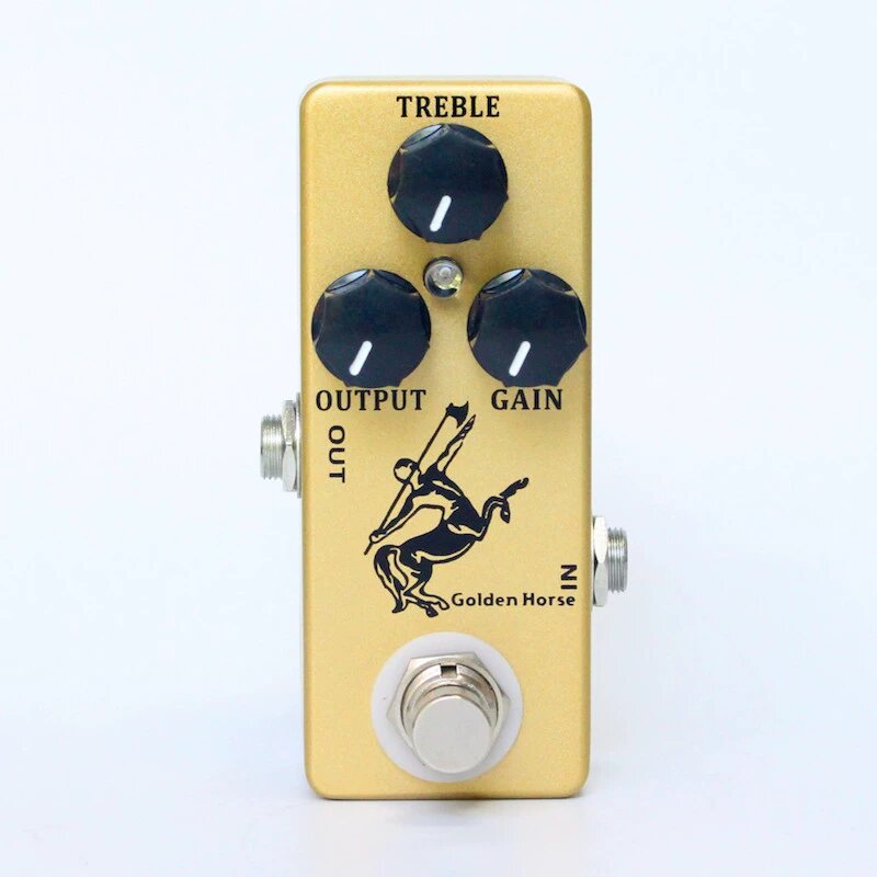 Эффект-педаль Golden Horse Overdrive, реплика Human Head для теплого искажения на гитаре